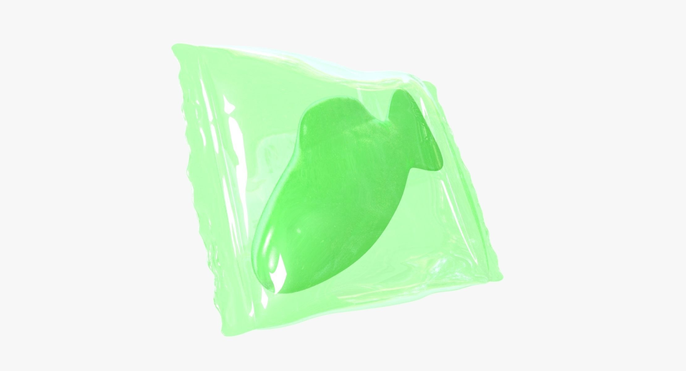 Wrapped Green Fish 3D model 3D model | CGTrader