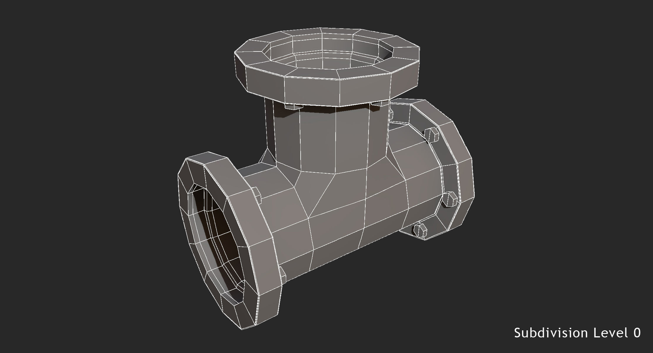 Red T Pipe 3D model | CGTrader