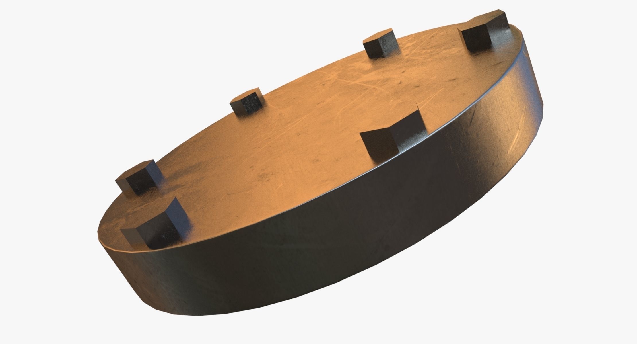 Steel Pipe Cap 3D model | CGTrader