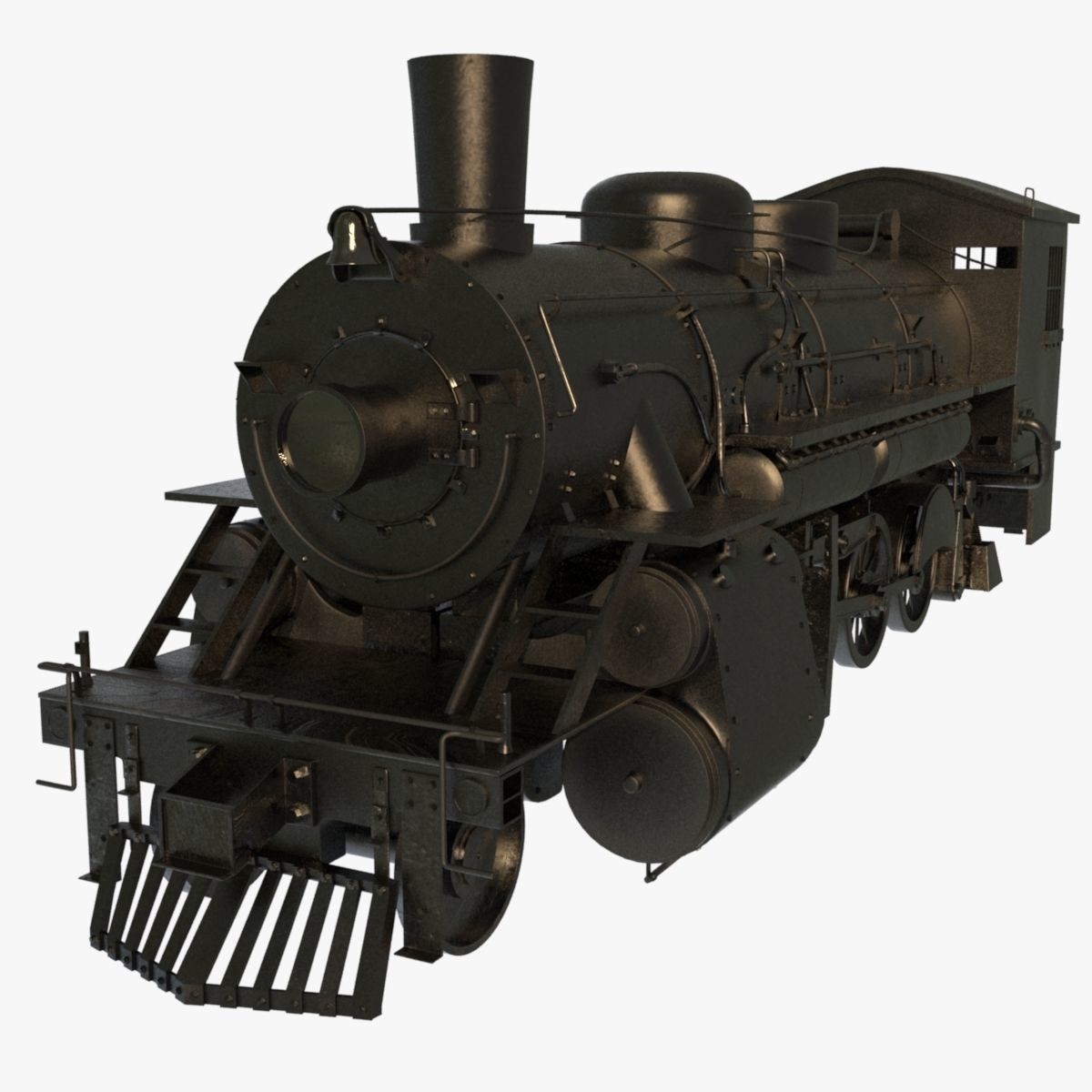 Steam Train 3D model animated rigged | CGTrader