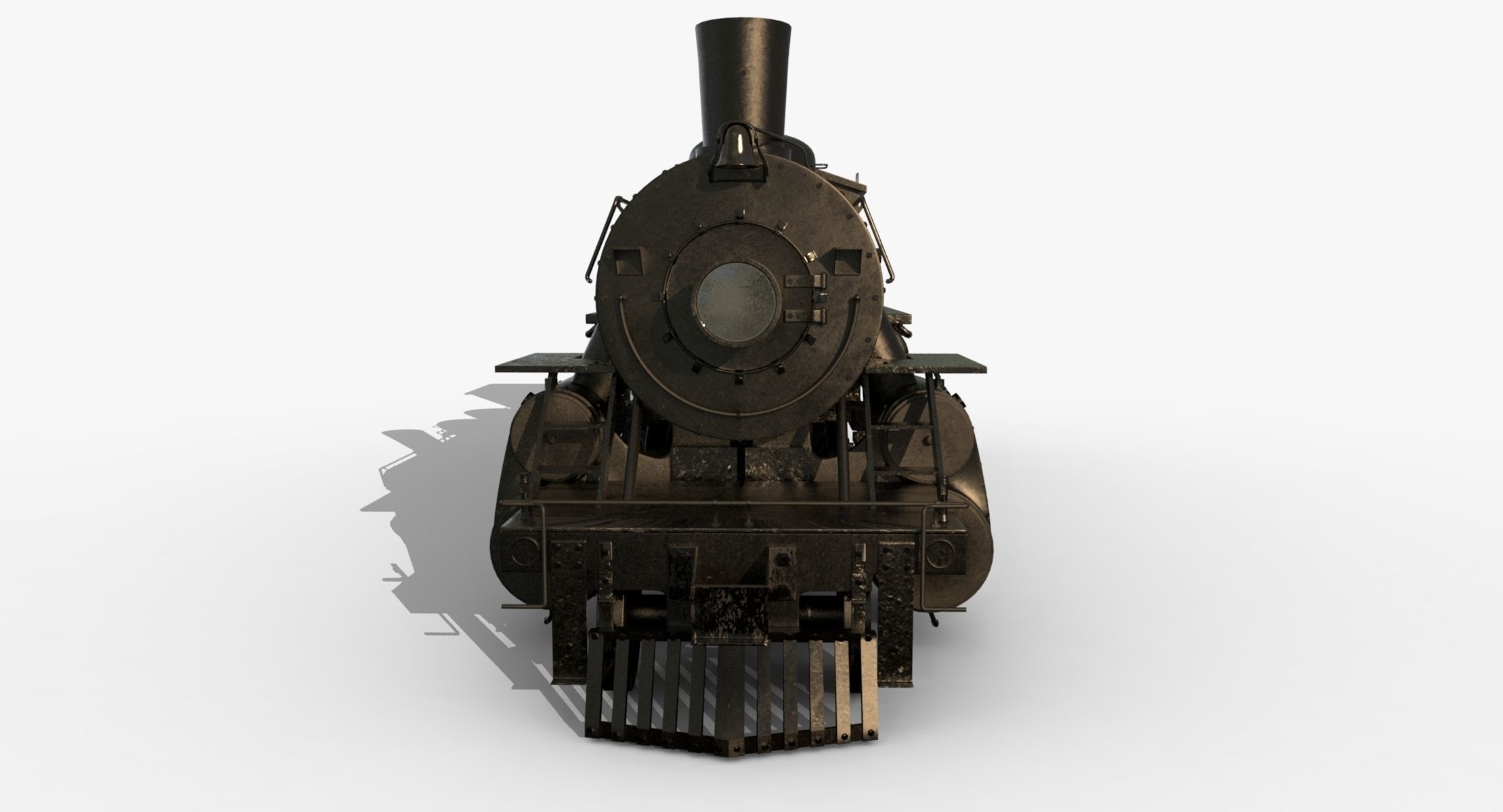Steam Train 3D model animated rigged | CGTrader