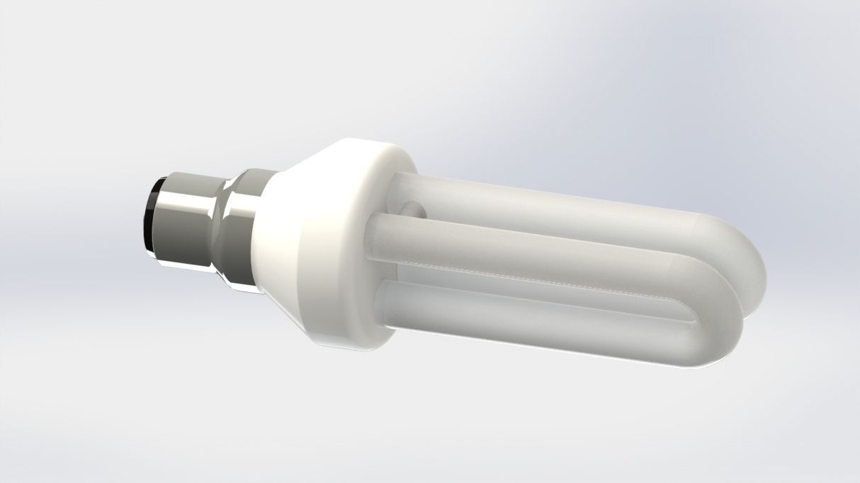 CFL Bulb 3D model | CGTrader