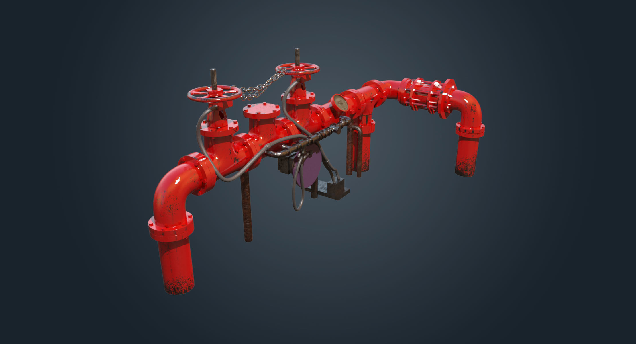 Pipe System 3D model | CGTrader