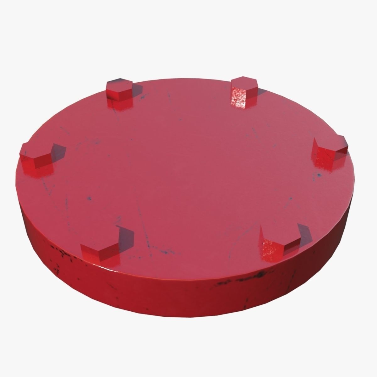 Red Painted Pipe Collection 3D model | CGTrader