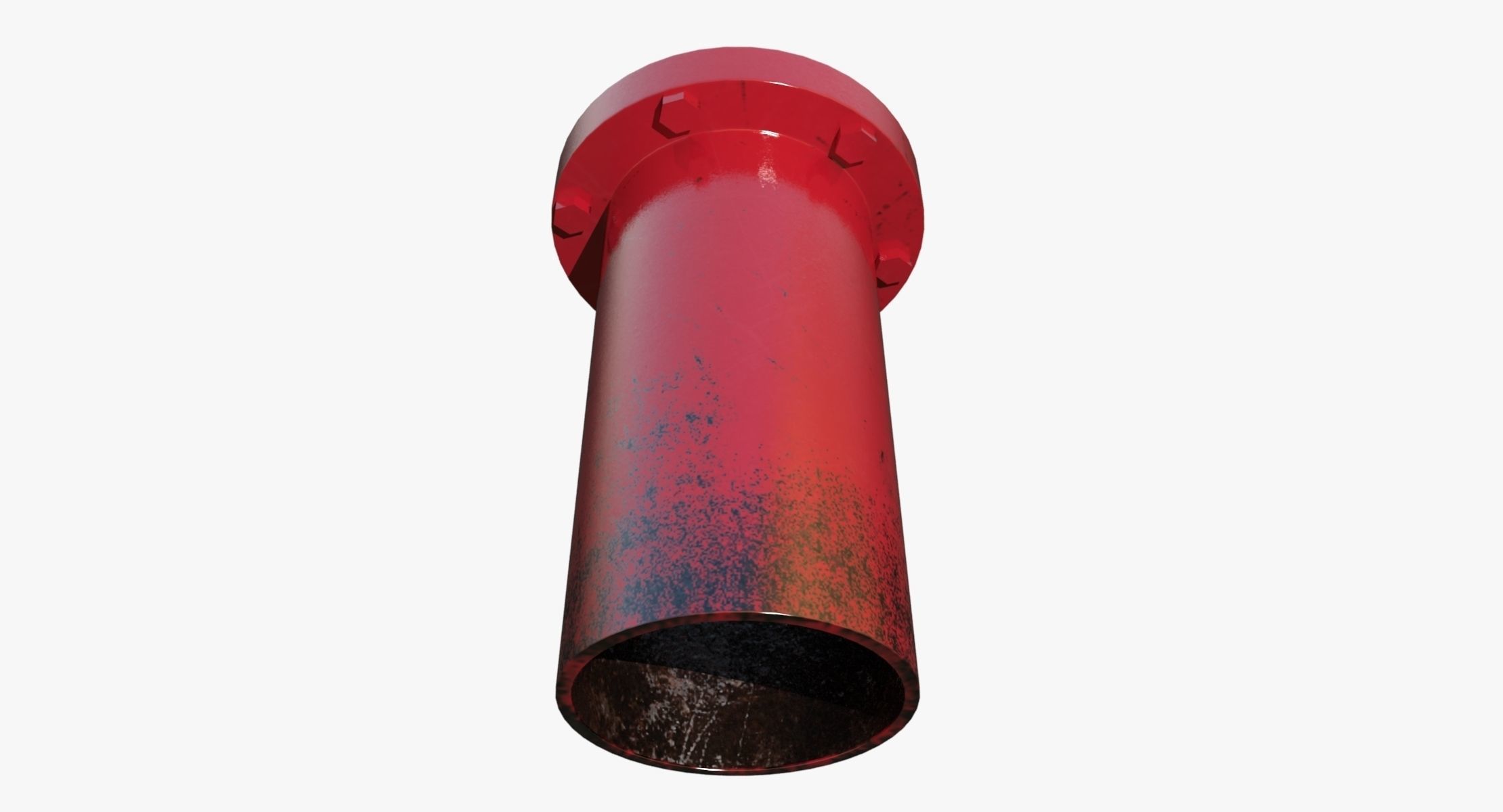 Red Painted Pipe Collection 3D model | CGTrader