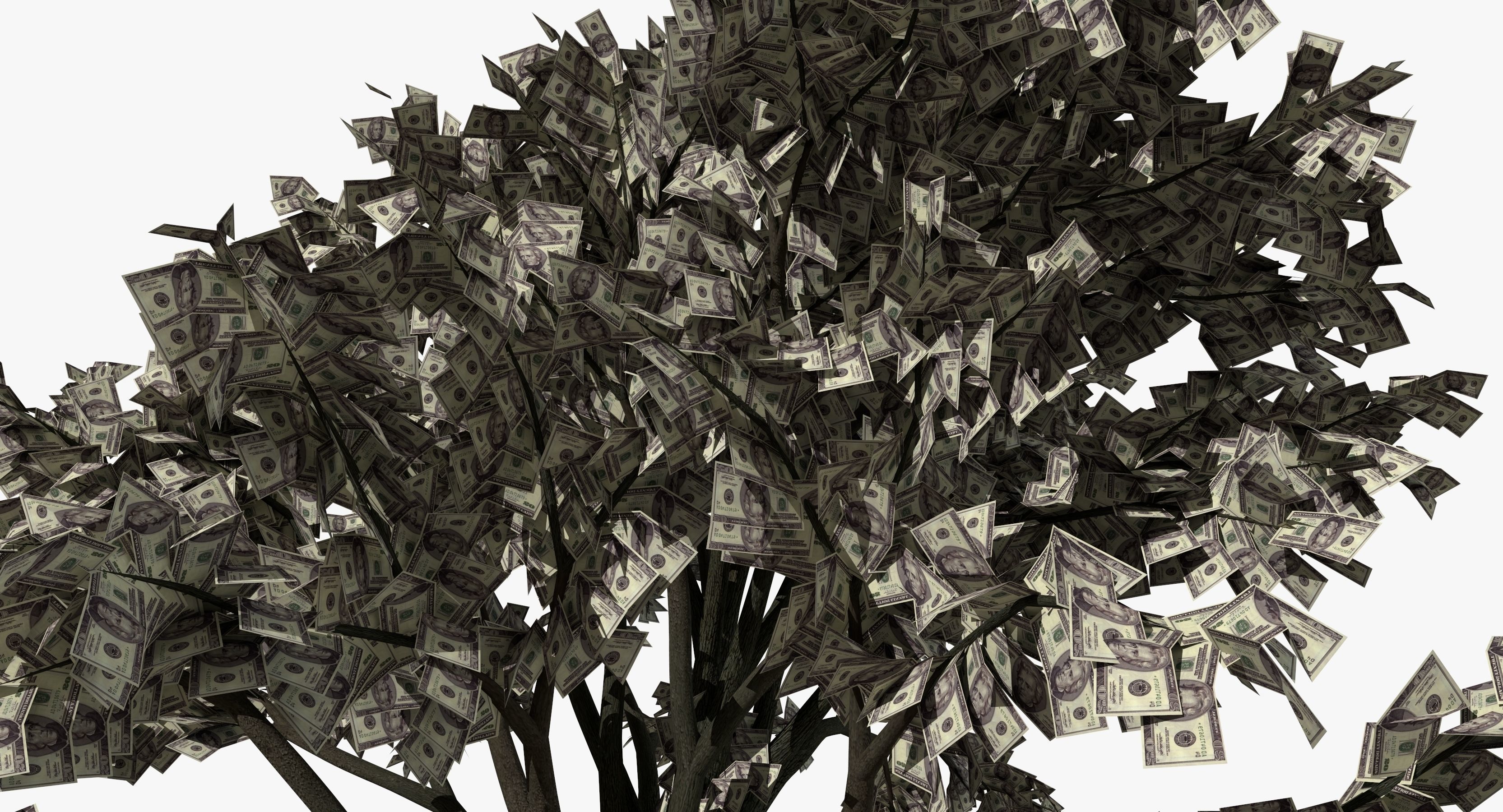 Money Tree 20s 3D model 3D model | CGTrader