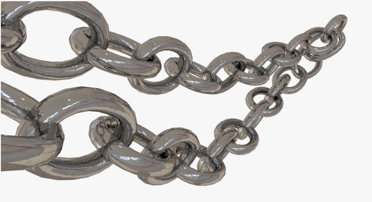 Realistic Metal Chain 3D model | CGTrader