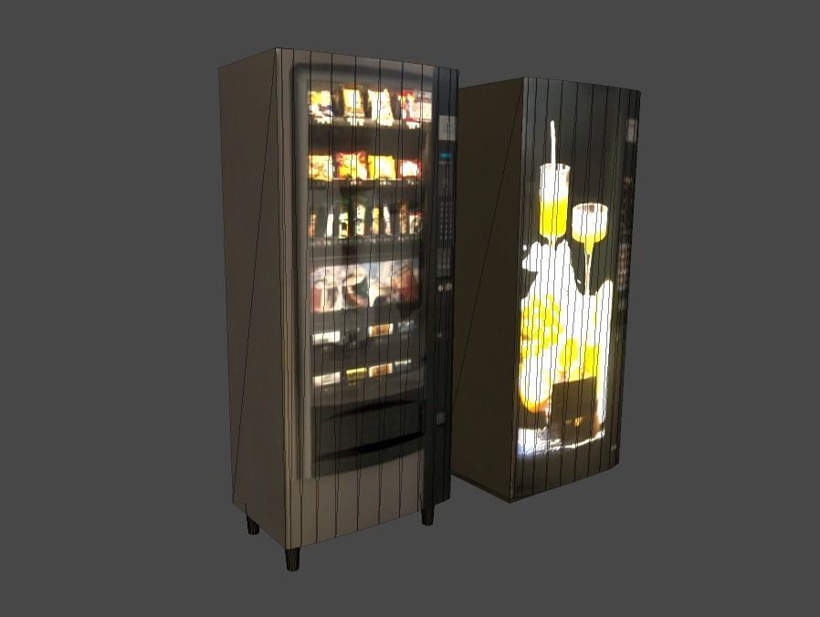 Snack machines free VR / AR / low-poly 3D model | CGTrader