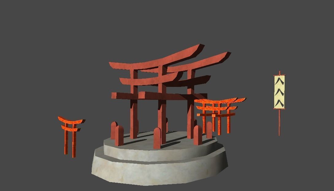 3D model Cartoon asian props VR / AR / low-poly | CGTrader