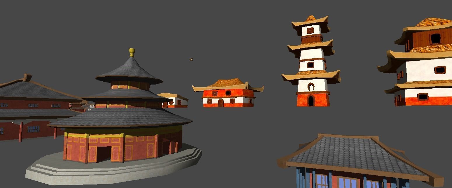 3D model Cartoon asian props VR / AR / low-poly | CGTrader