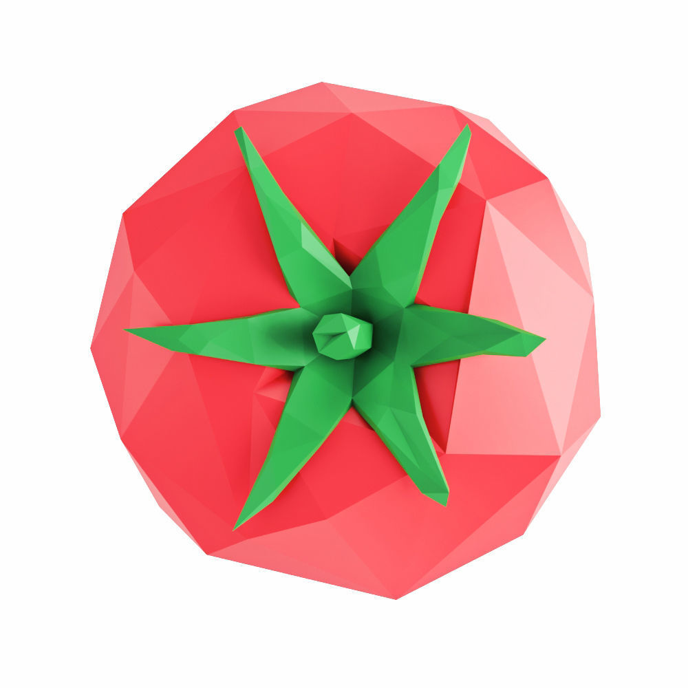 3D model Tomato Low Poly VR / AR / low-poly | CGTrader
