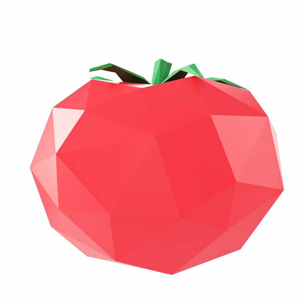 3D model Tomato Low Poly VR / AR / low-poly | CGTrader