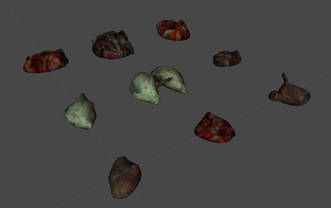 Mobile body splatter parts free VR / AR / low-poly 3D model | CGTrader