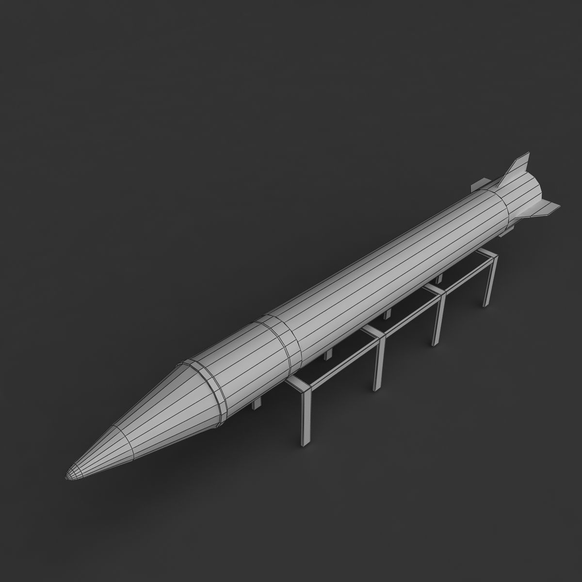 Rodong missile 3D model | CGTrader