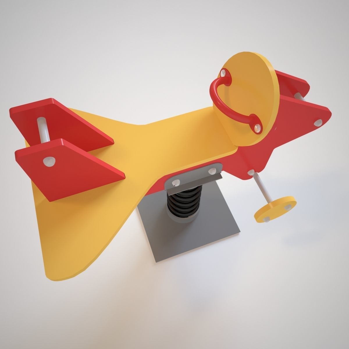 Playground Spring - Airplane 3D model | CGTrader