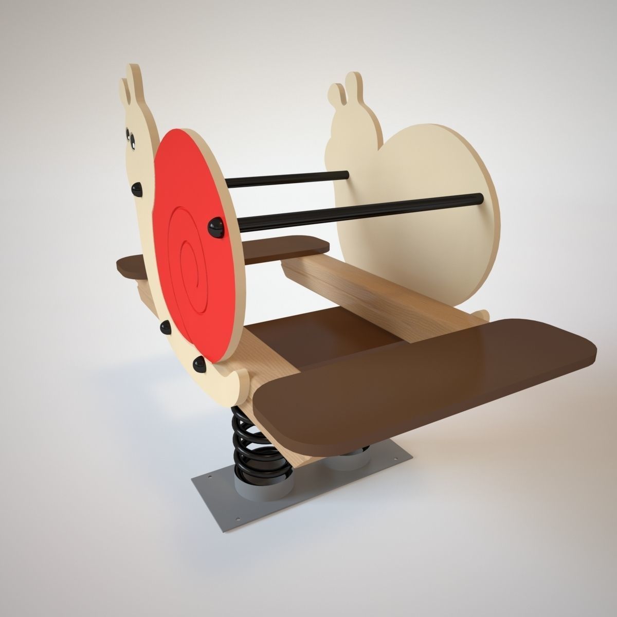 Playground Spring - Snail 3D model | CGTrader