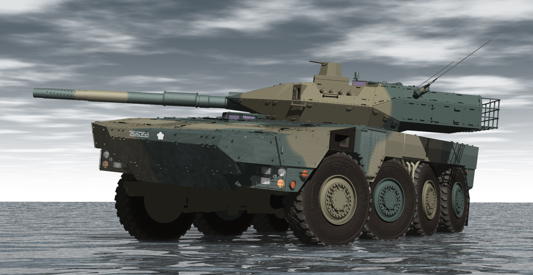 JGSDF Type-16 maneuver combat vehicle Update 3D model | CGTrader