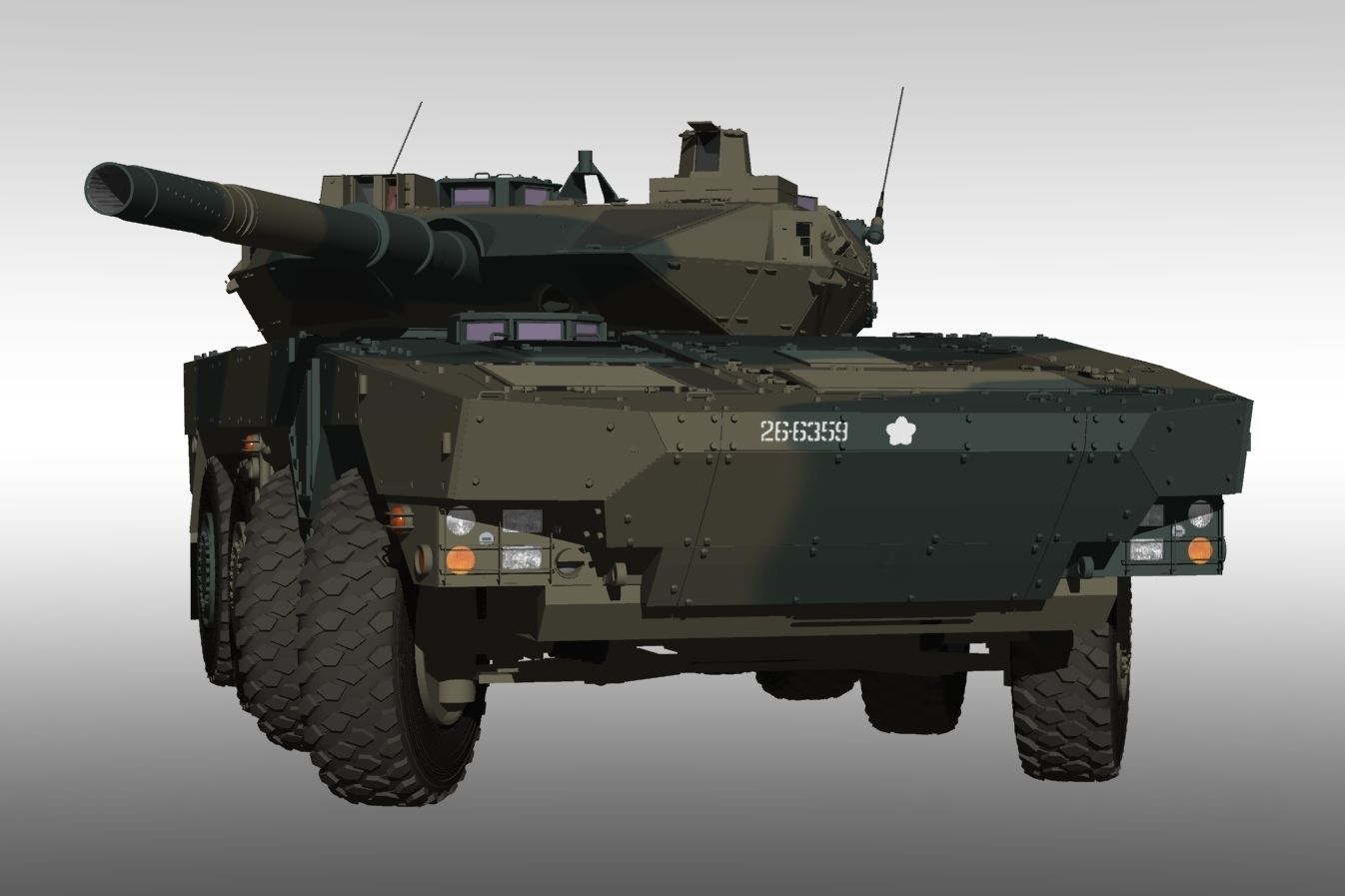 JGSDF Type-16 maneuver combat vehicle Update 3D model | CGTrader