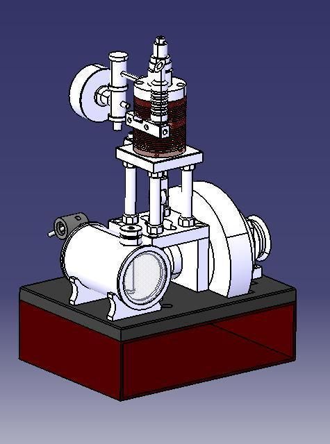Pressure controlled 2 stroke engine 3D model | CGTrader