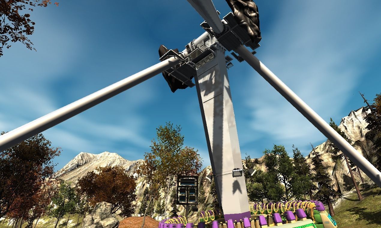 3D model High Detail Fairground Ride 06 - Frisbee VR / AR / low-poly ...