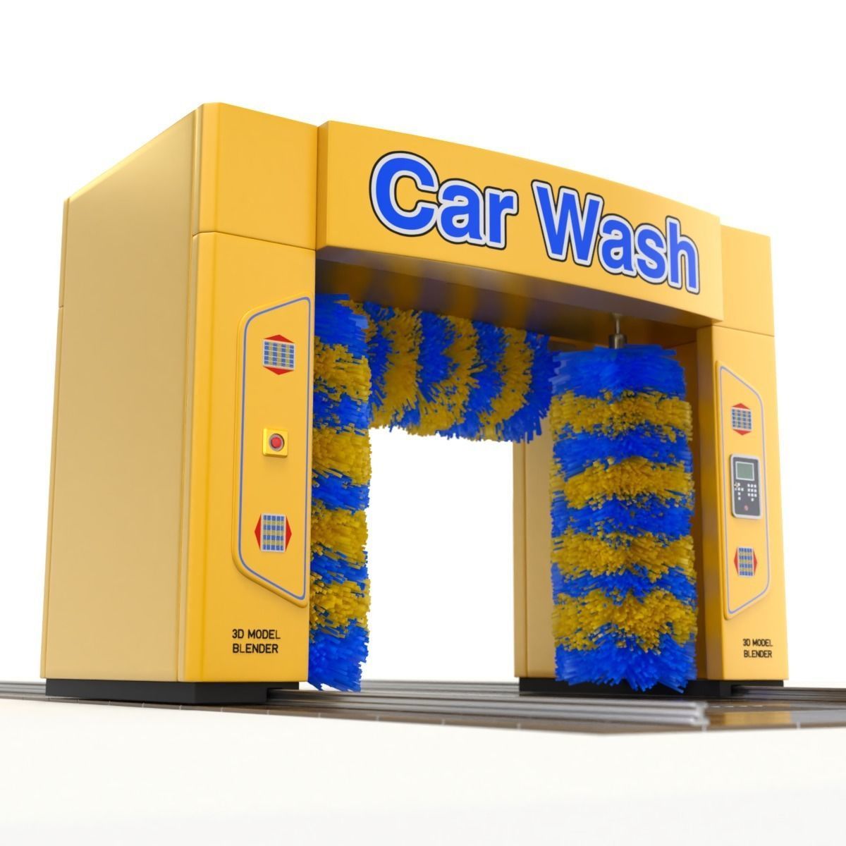 Car Wash 3D model | CGTrader