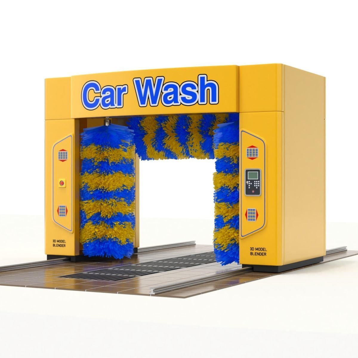 Car Wash 3D model | CGTrader