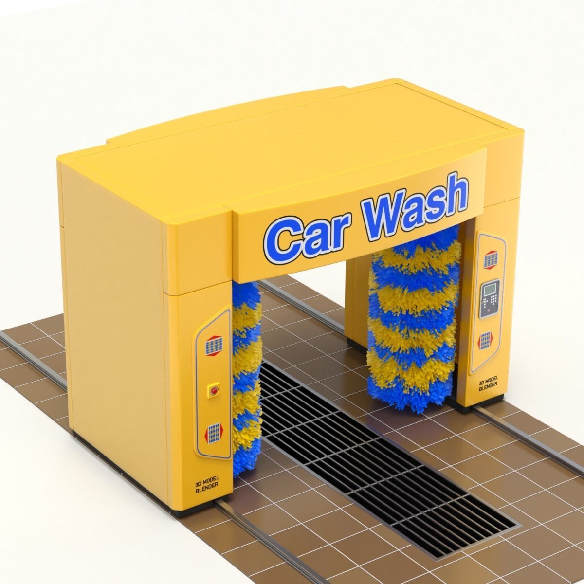 Car Wash 3D model | CGTrader