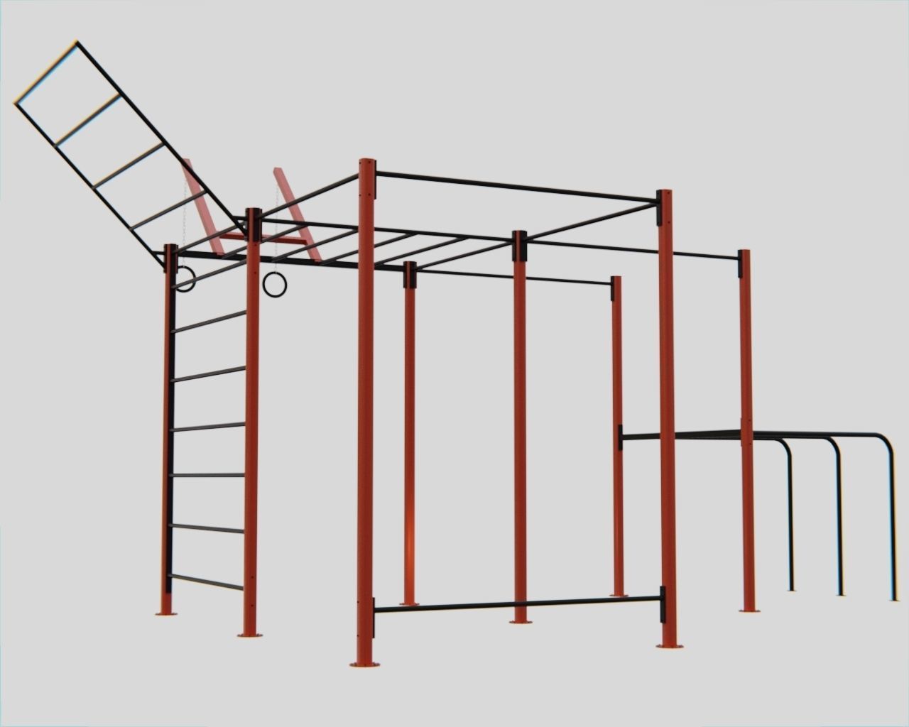 3D model Calisthenics Station Park Workout - Outdoor Fitness Equipment ...
