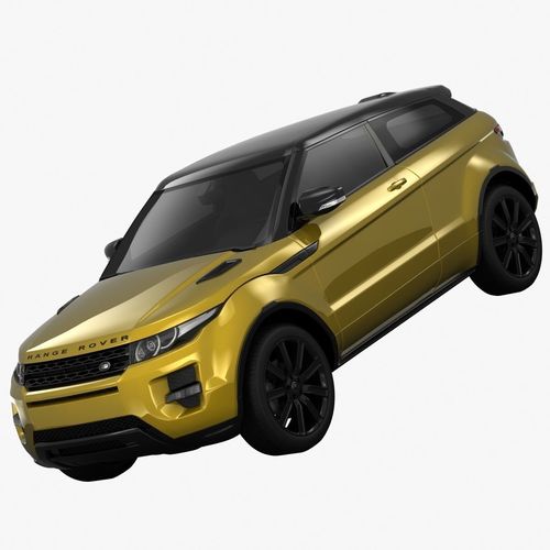 Range Rover Evoque Sicilian Yellow Limited Edition 2013 3D model | CGTrader