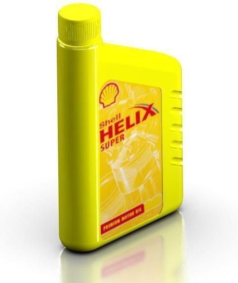 Shell oil Bottle free 3D model | CGTrader