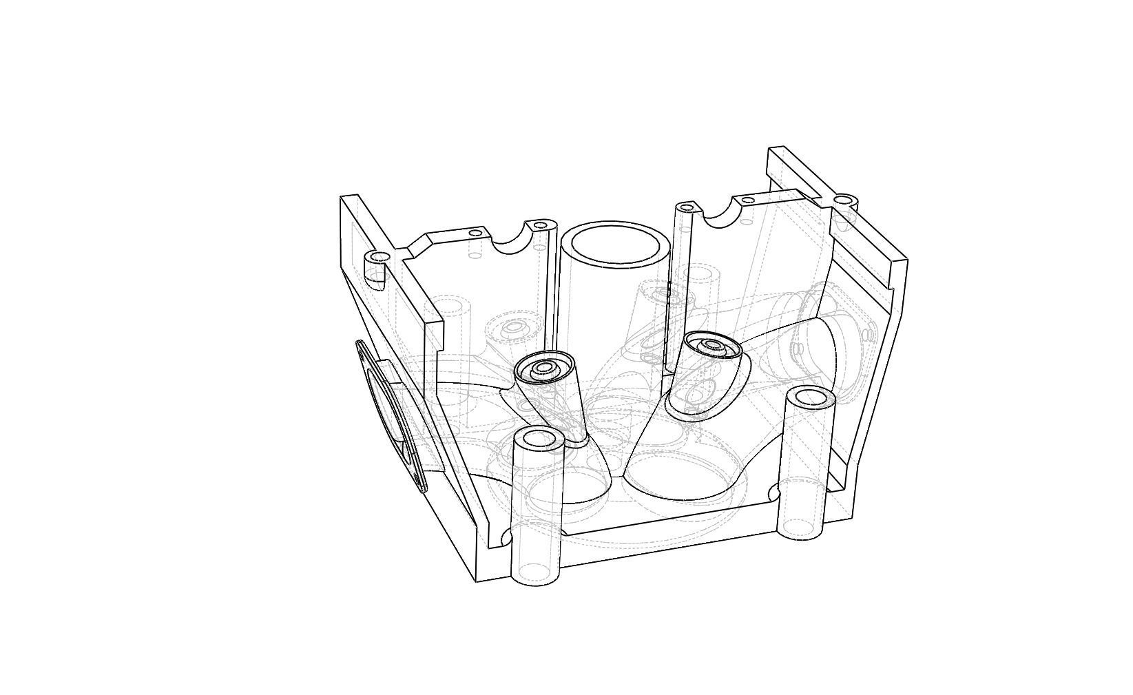 Car or Motorcycle Engine Cylinder Head 3D model 3D printable | CGTrader