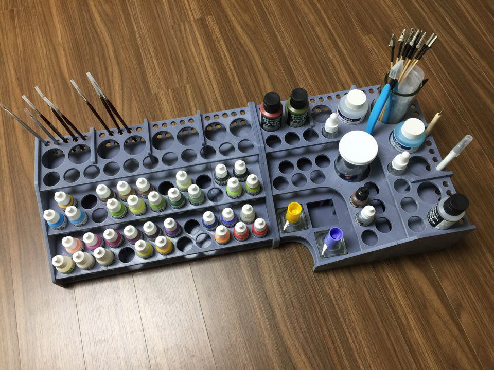 Acrylic paint corner stand 3D print model 3D model 3D printable | CGTrader