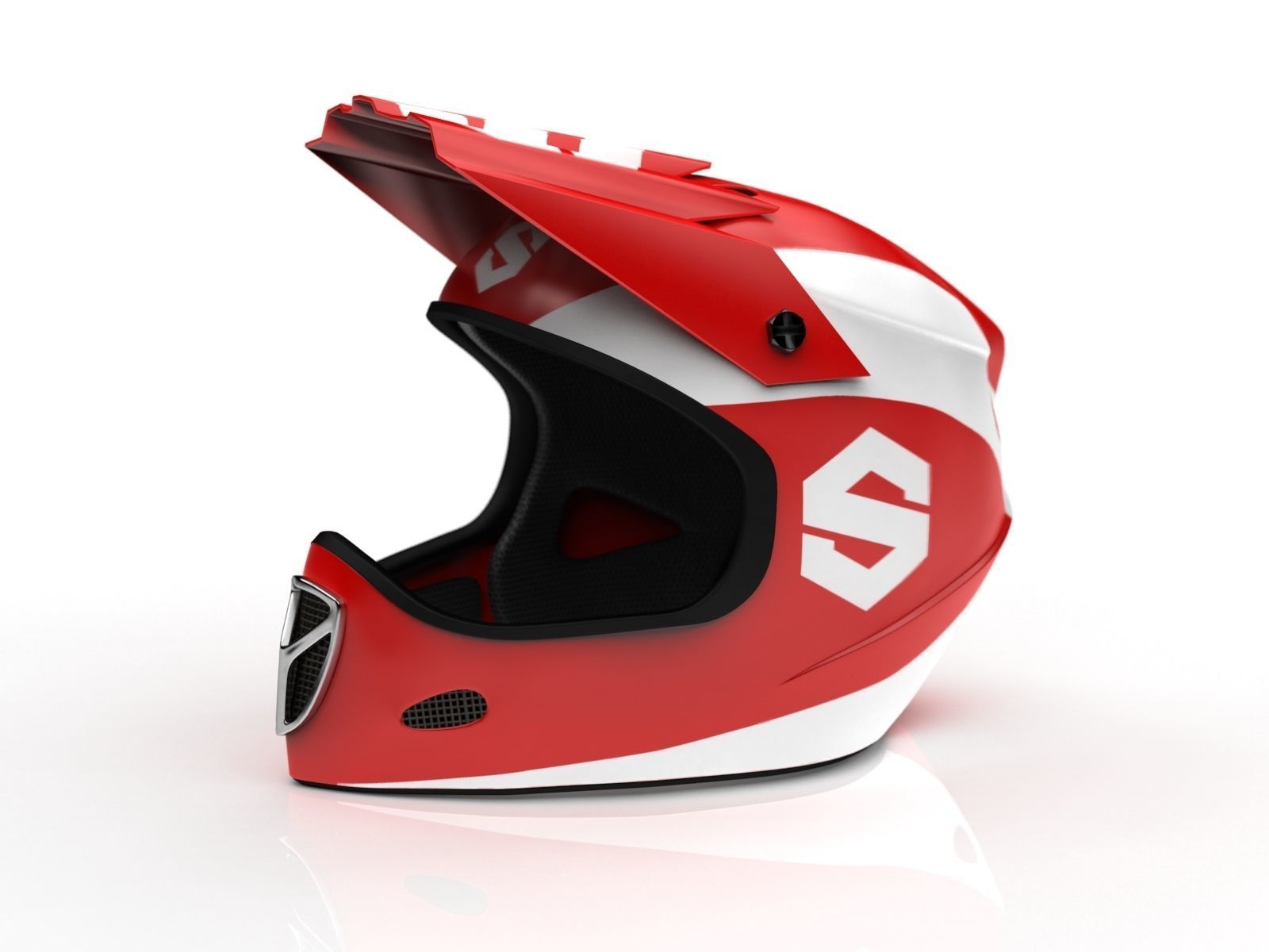 3D Model of Extreme Motor Fullface Helmet 3D model | CGTrader