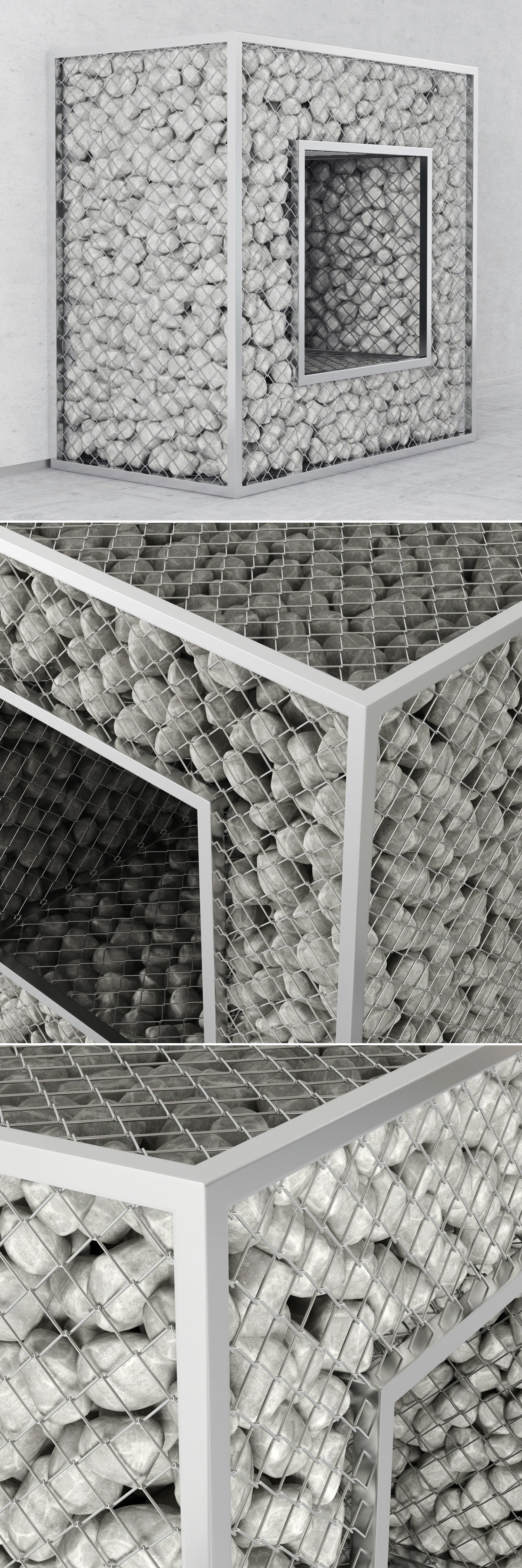 Gabion big n3 3D model | CGTrader