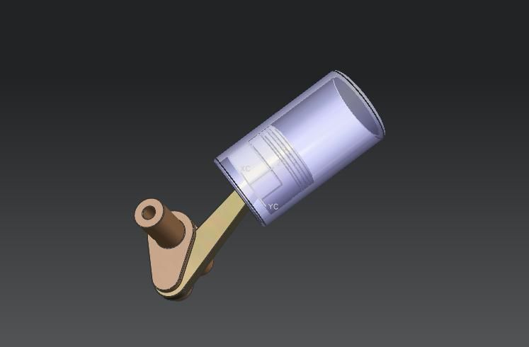 cylinder piston motion simulation by UG NX6 3D model | CGTrader