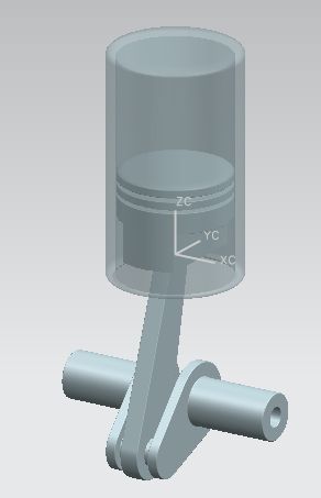 cylinder piston motion simulation by UG NX6 3D model | CGTrader
