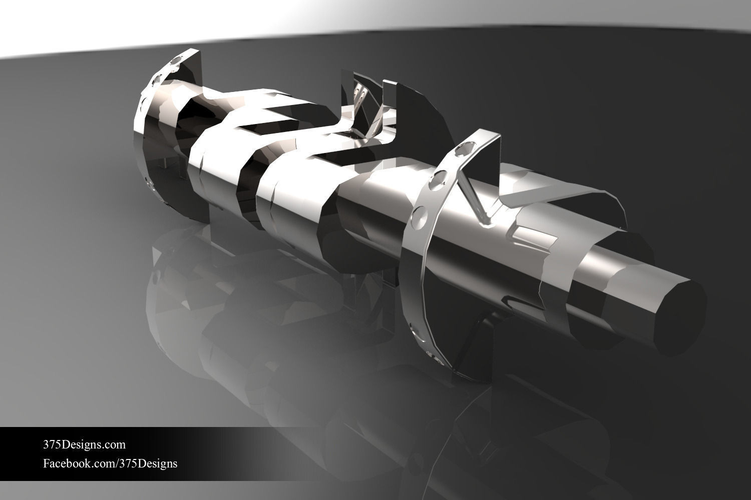 Crankshaft - Straight 4 Engine free 3D model | CGTrader