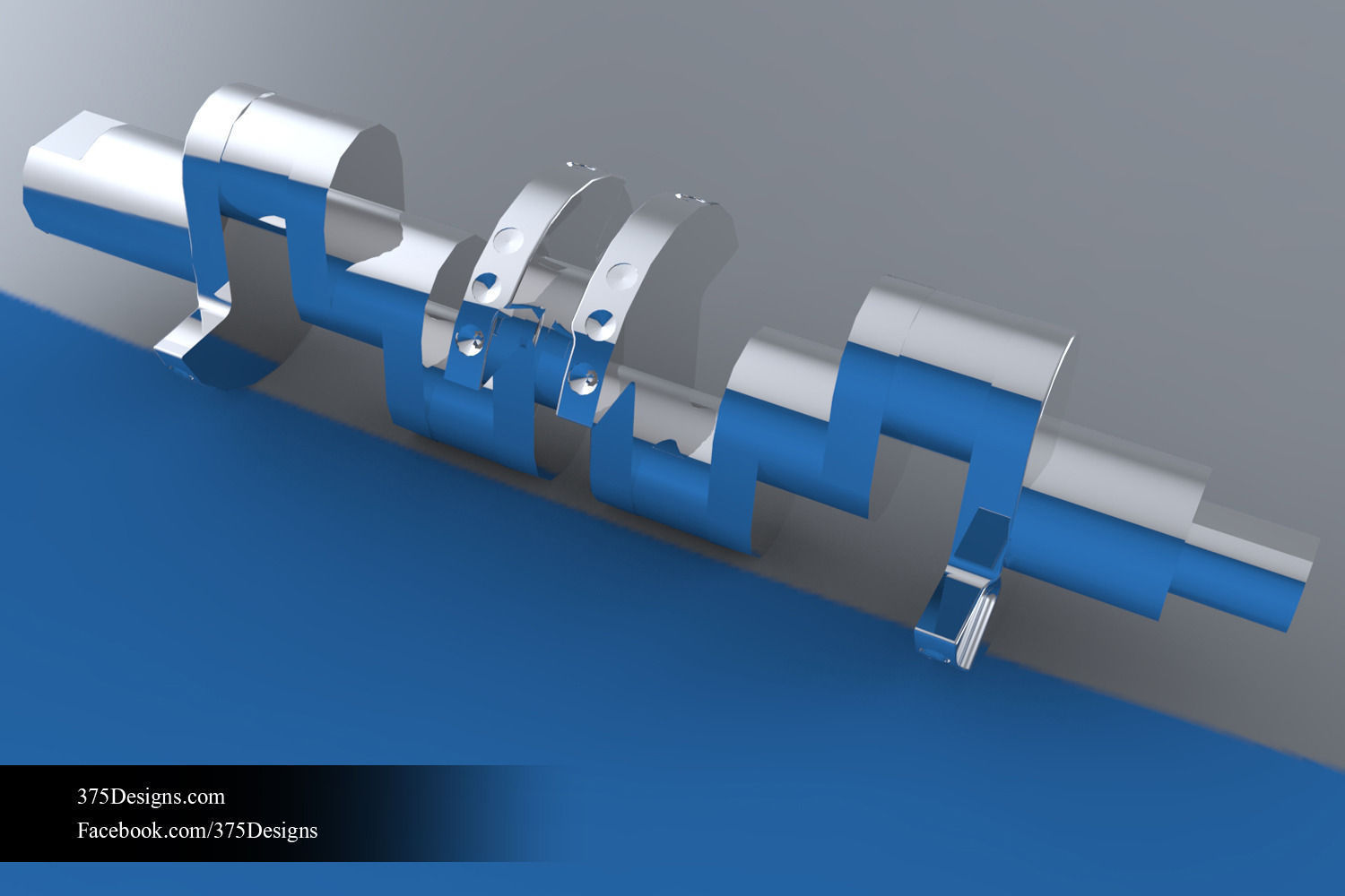 Crankshaft - Straight 4 Engine free 3D model | CGTrader