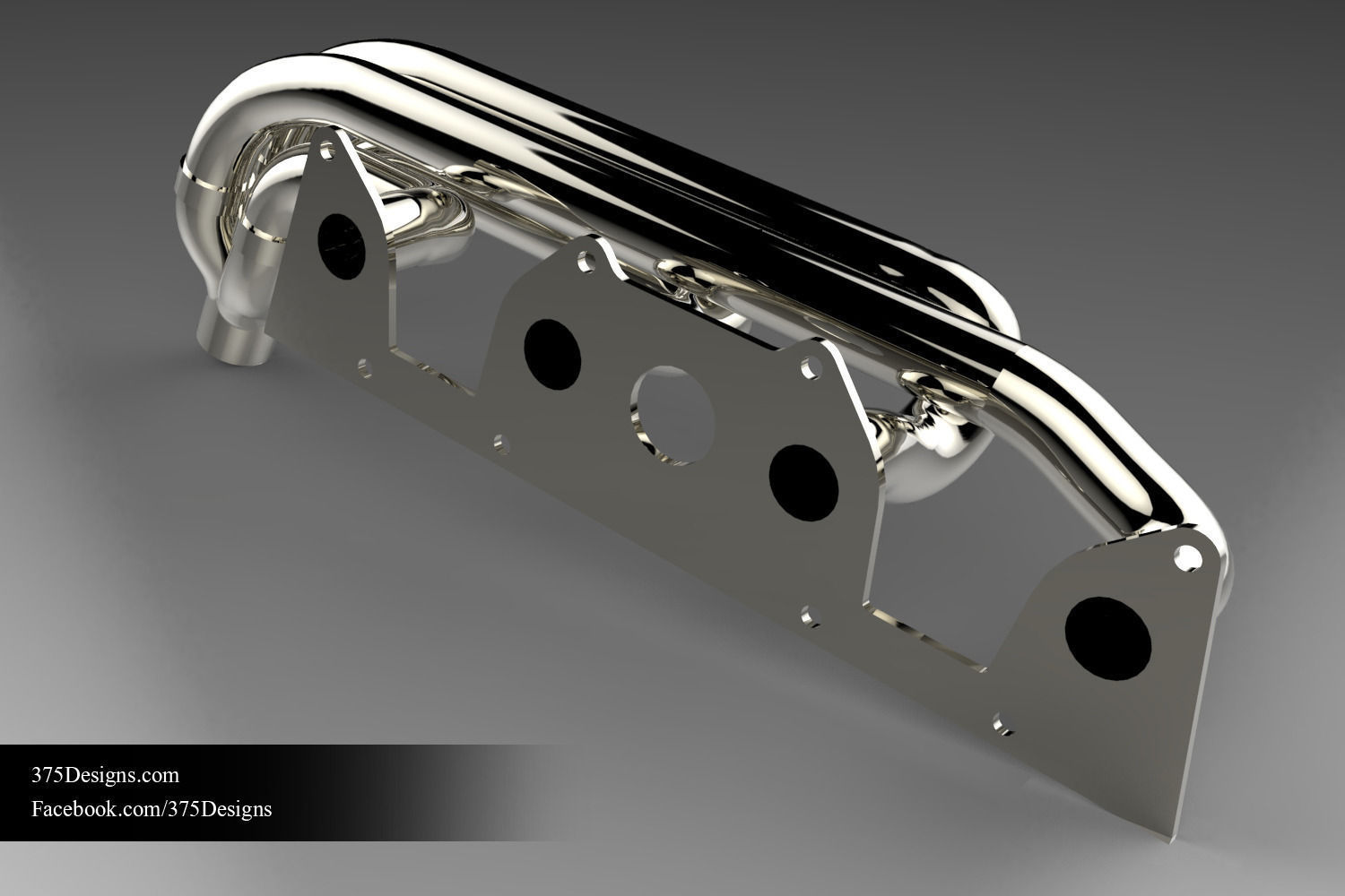 Exhaust Manifold free 3D model | CGTrader