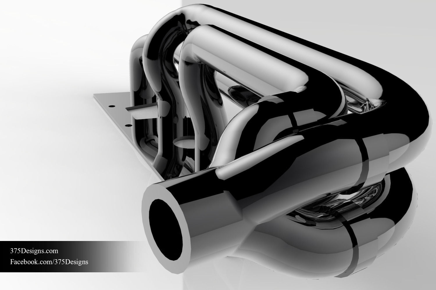 Exhaust Manifold free 3D model | CGTrader