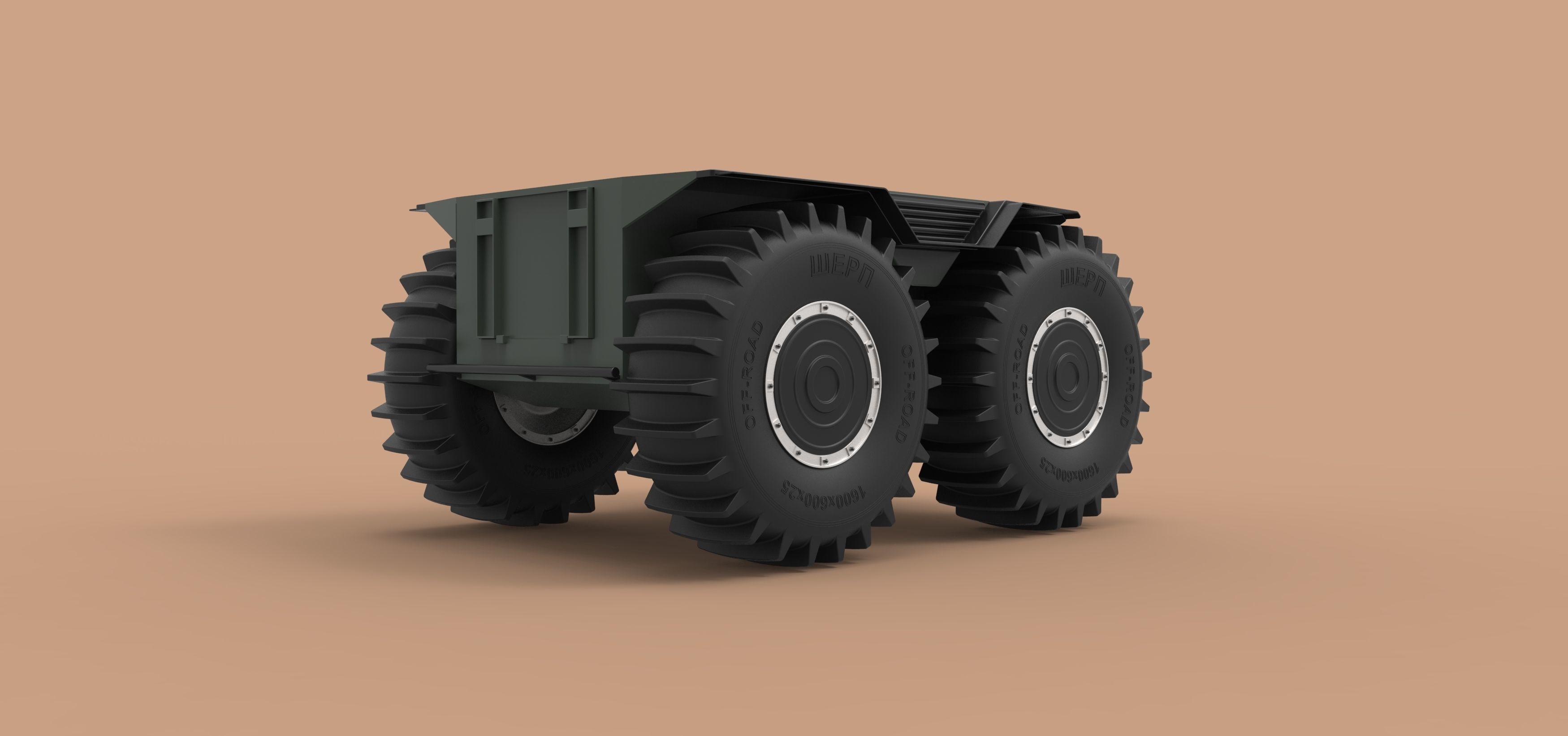Chassis for SHERP 3D model | CGTrader