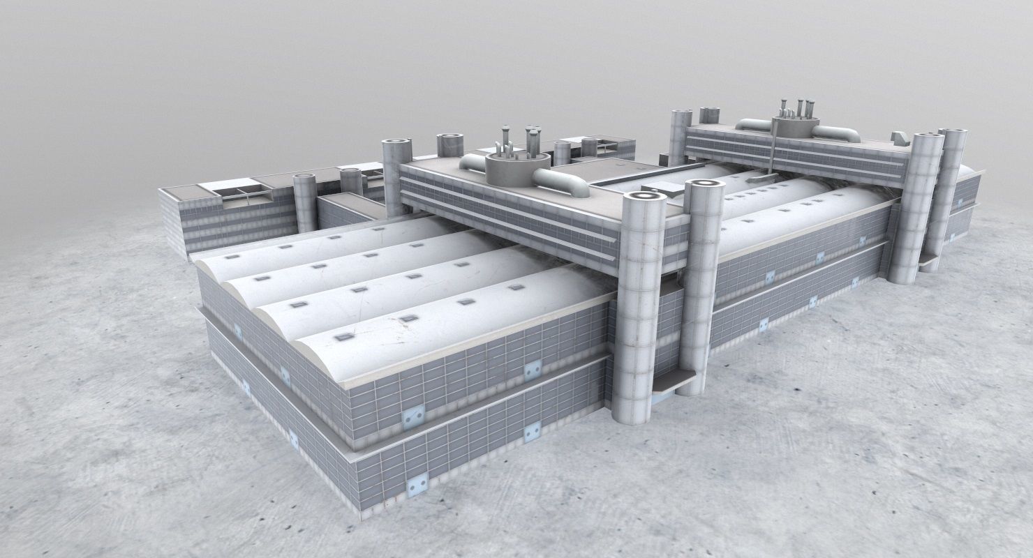 3D model EDDH Hangar 3A VR / AR / low-poly | CGTrader