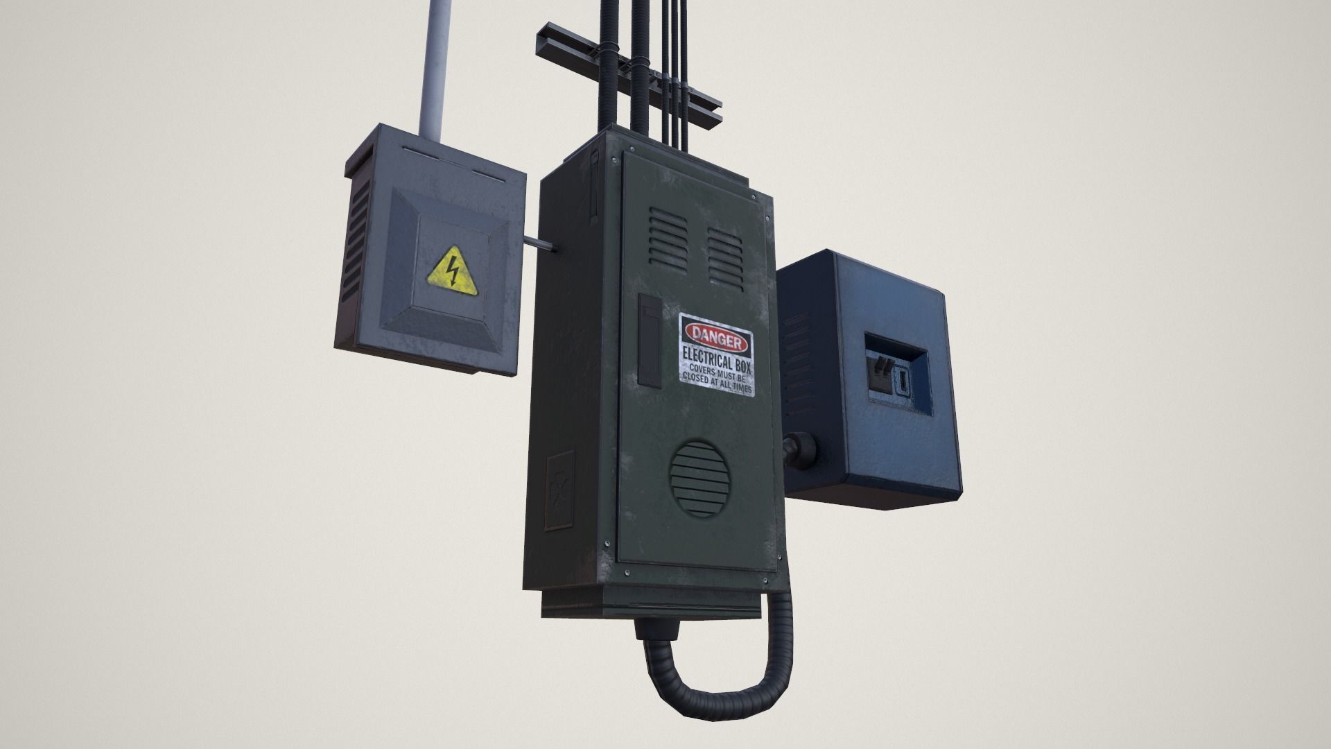 3D model Electrical Boxes VR / AR / low-poly | CGTrader