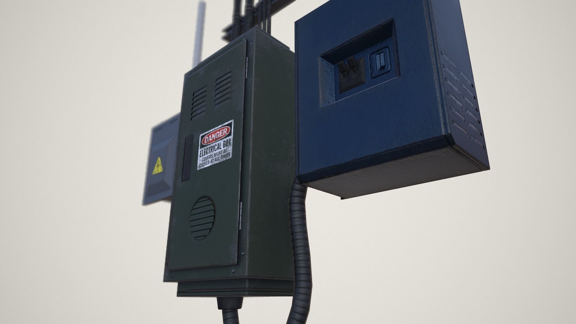 3D model Electrical Boxes VR / AR / low-poly | CGTrader