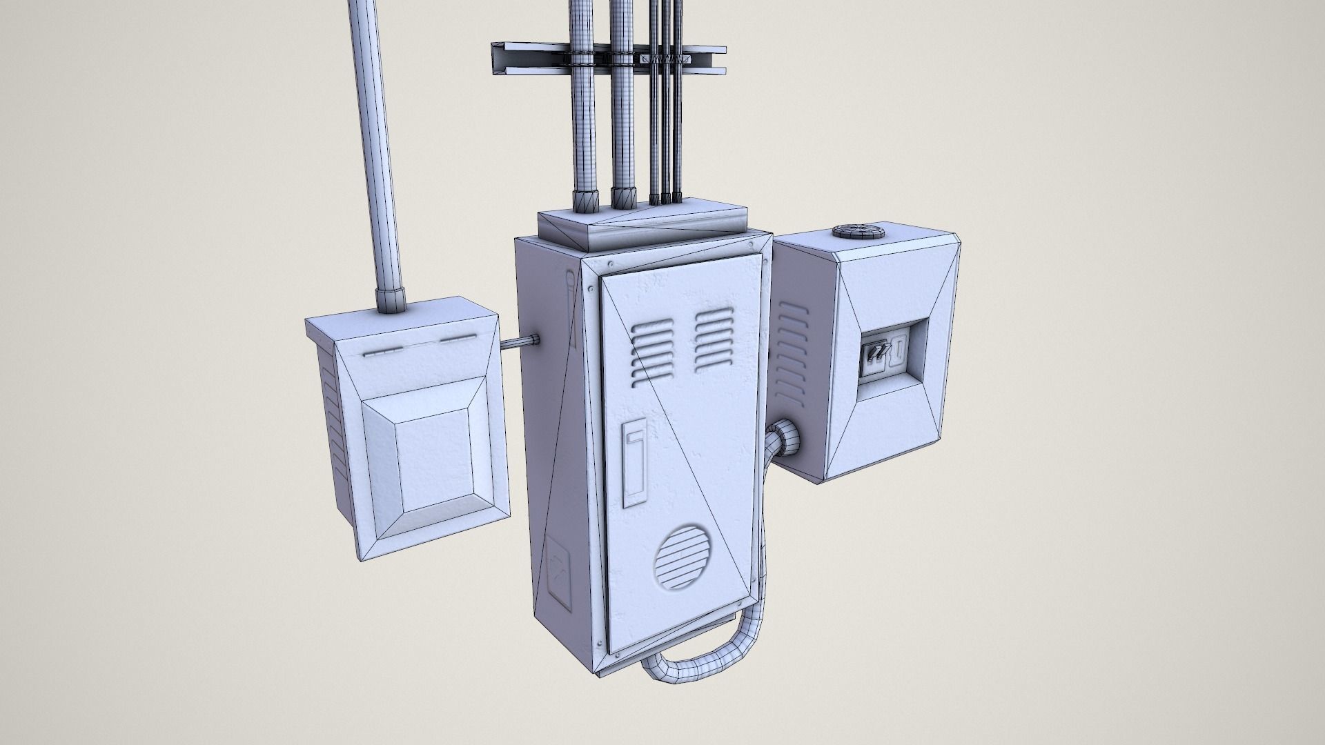 3D model Electrical Boxes VR / AR / low-poly | CGTrader