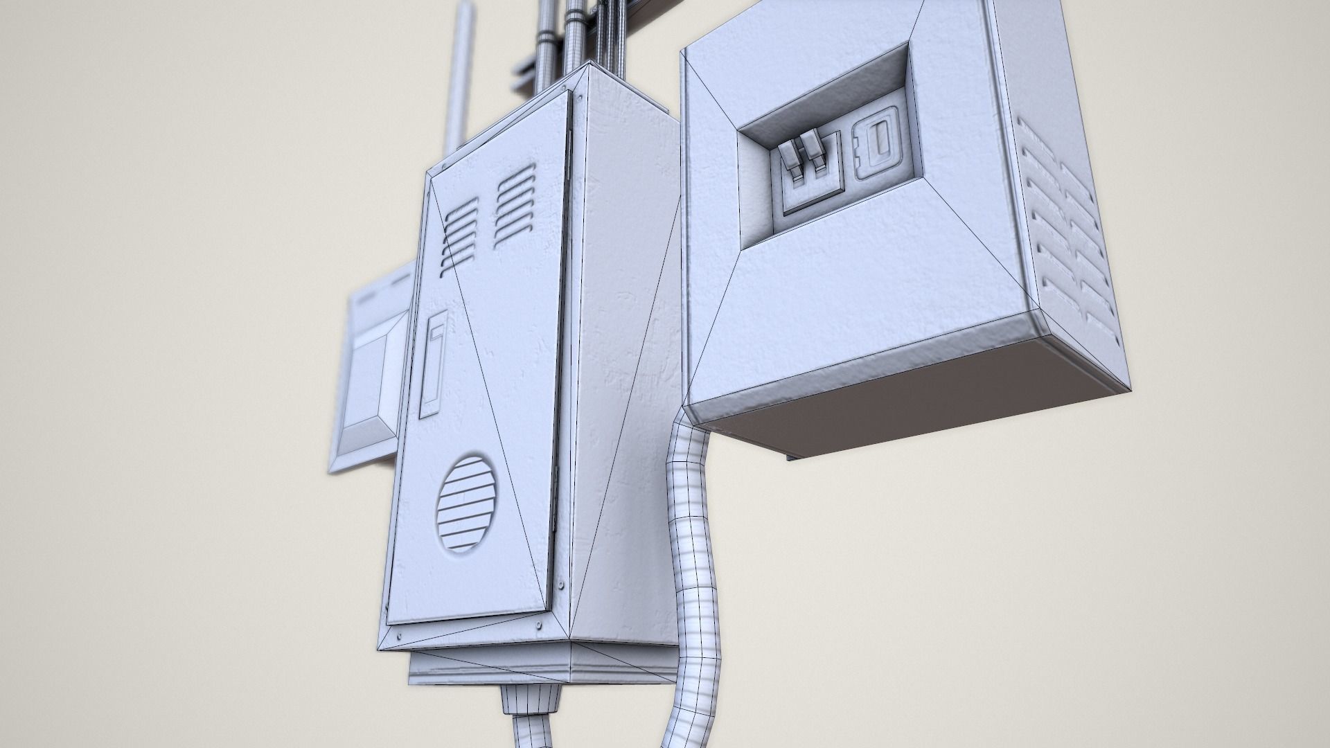 3D model Electrical Boxes VR / AR / low-poly | CGTrader