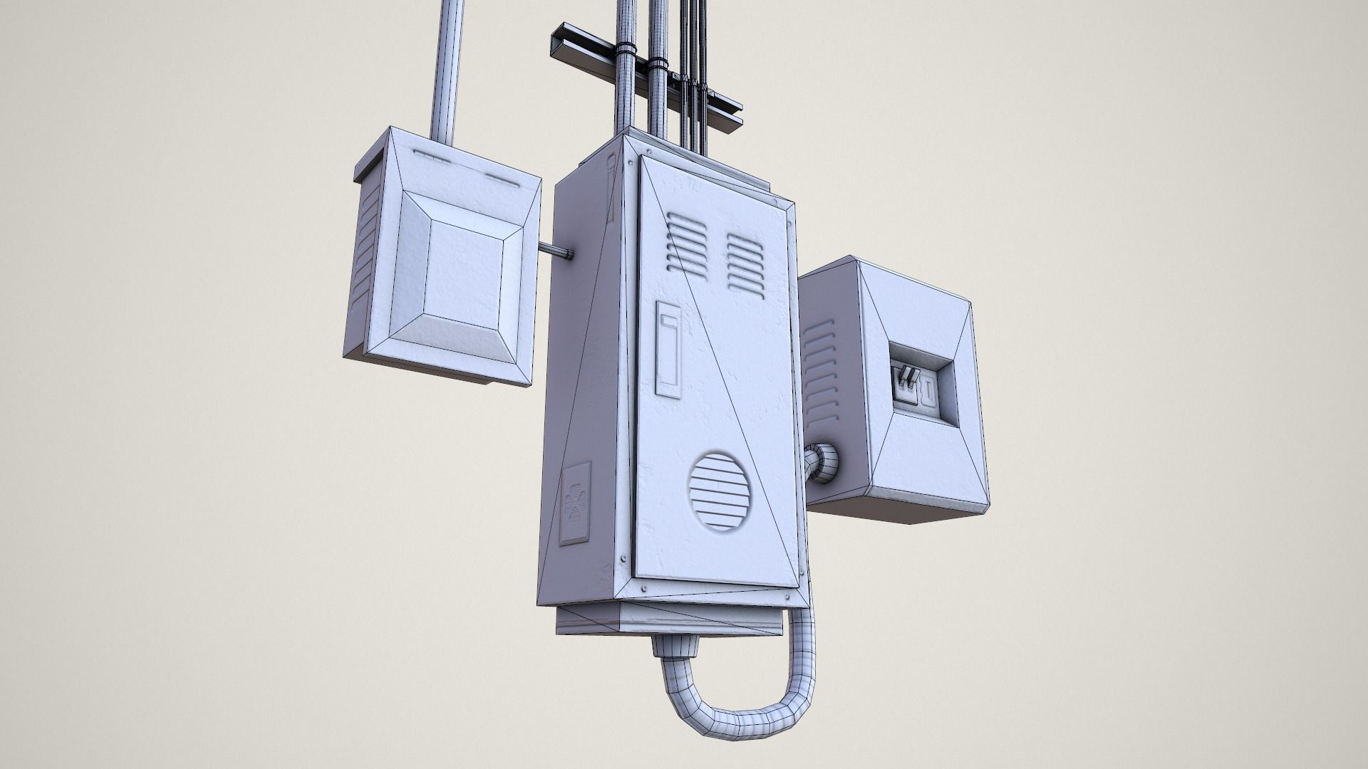 3D model Electrical Boxes VR / AR / low-poly | CGTrader