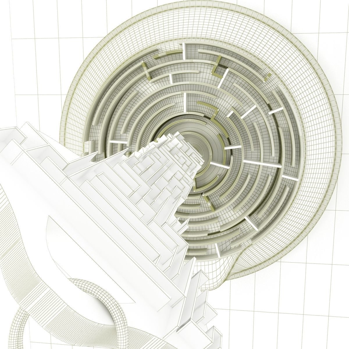 labyrinth key 3D model | CGTrader