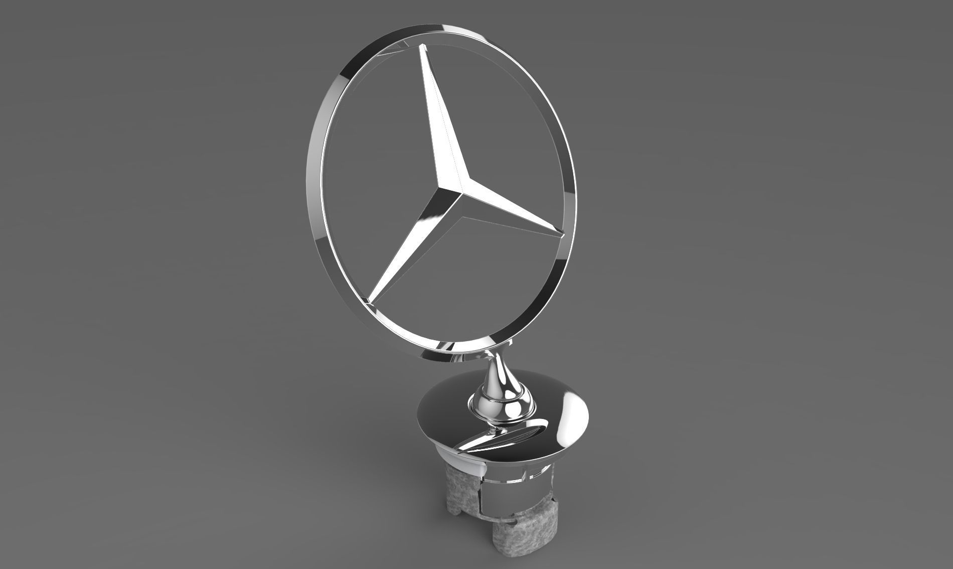 Mercedes-Benz star 3D model | CGTrader