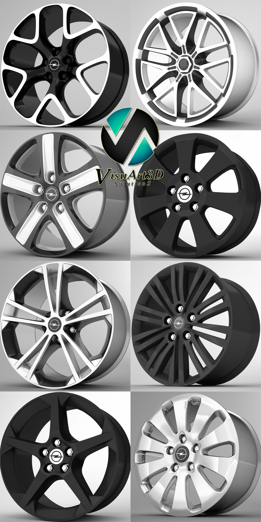 Opel Insignia rims 3D model | CGTrader